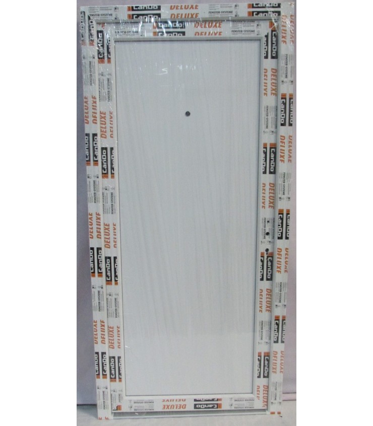 Porta Exterior PVC Painel Liso Branco Direita - Por Medida