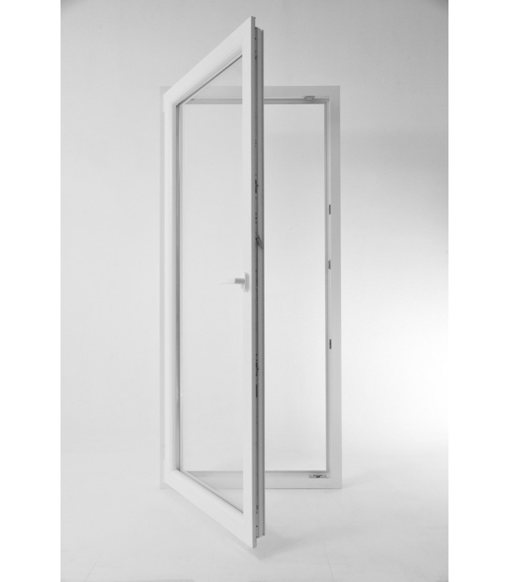 Porta Janela PVC Oscilobatente Por Medida ESQUERDA com Estore Vidro ...