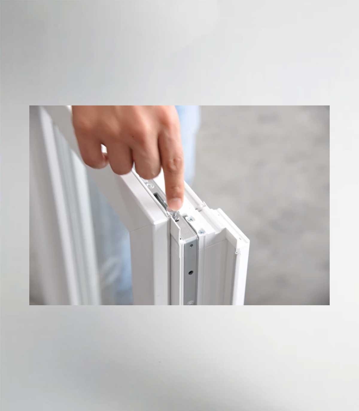 Porta Janela PVC Oscilobatente 150x200cm Vidro Duplo Aluplast