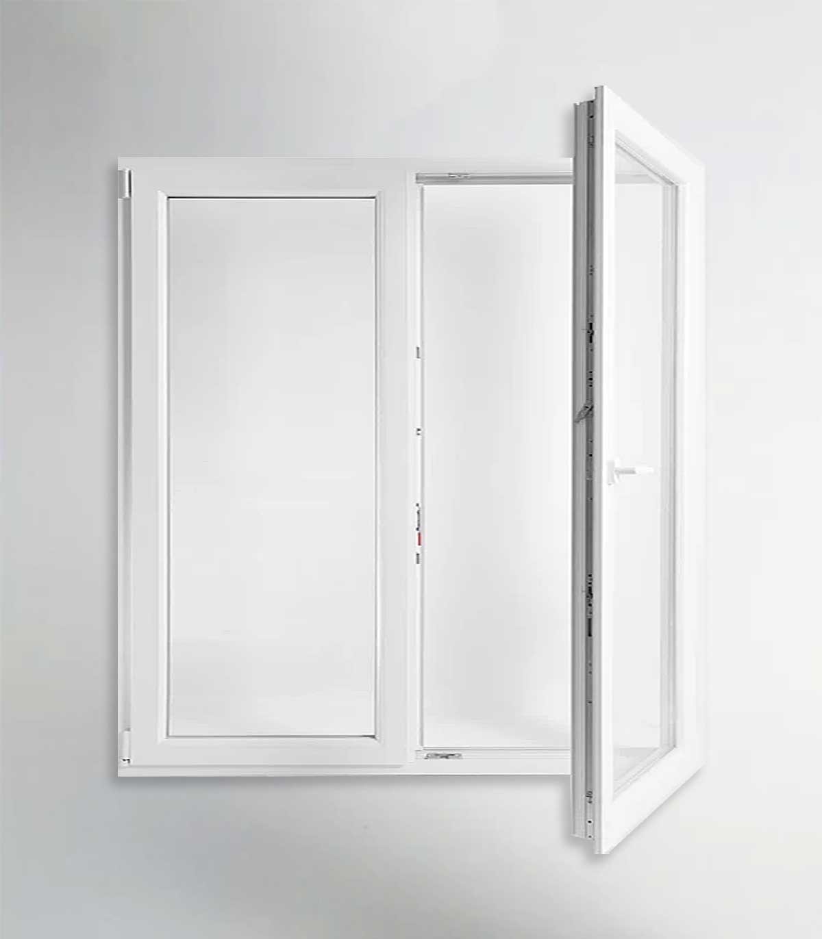 Porta Janela PVC Oscilobatente 200x200cm Vidro Duplo Aluplast