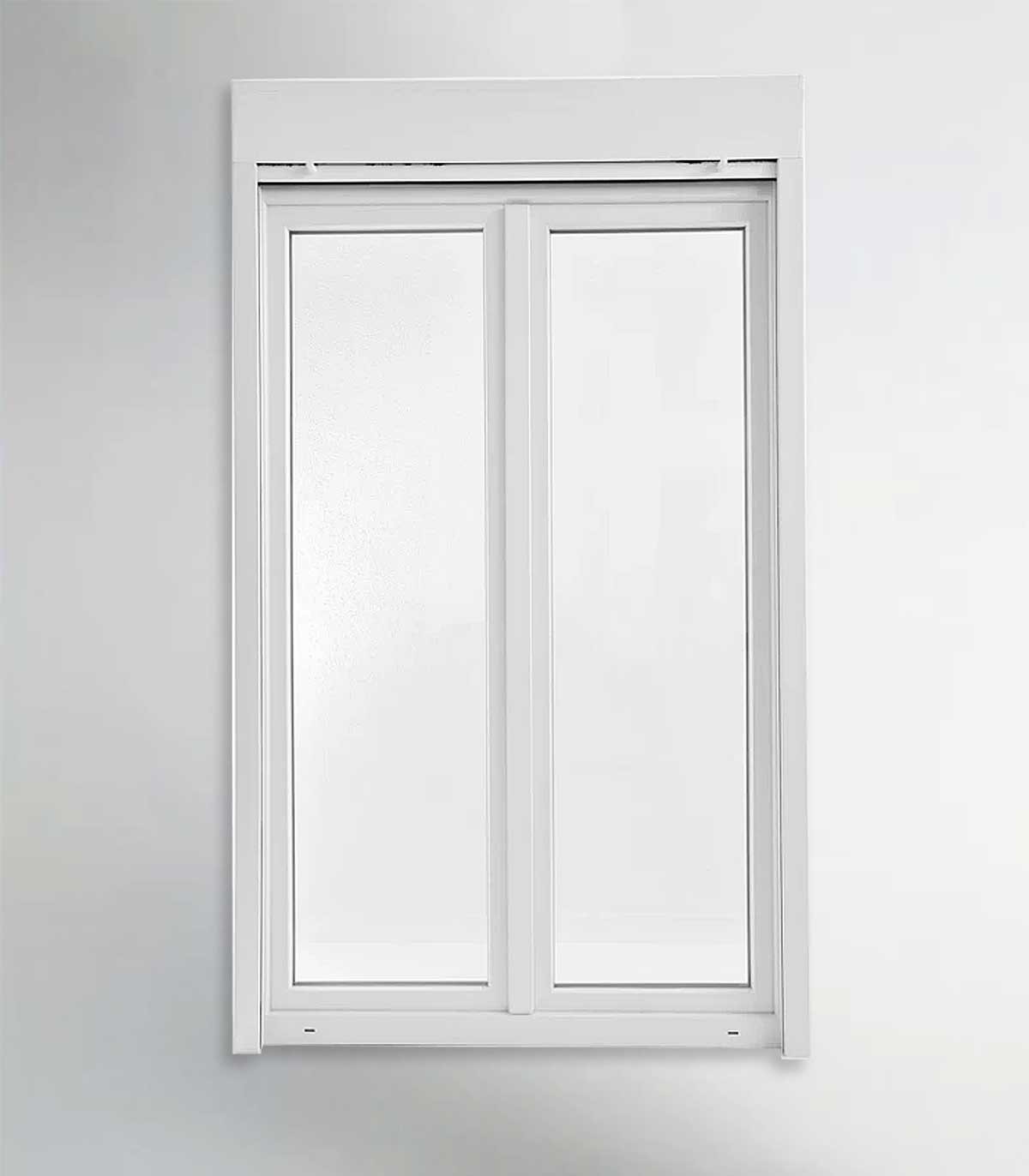 Porta Janela PVC Oscilobatente 120x218,5cm com Estore Vidro Duplo Aluplast