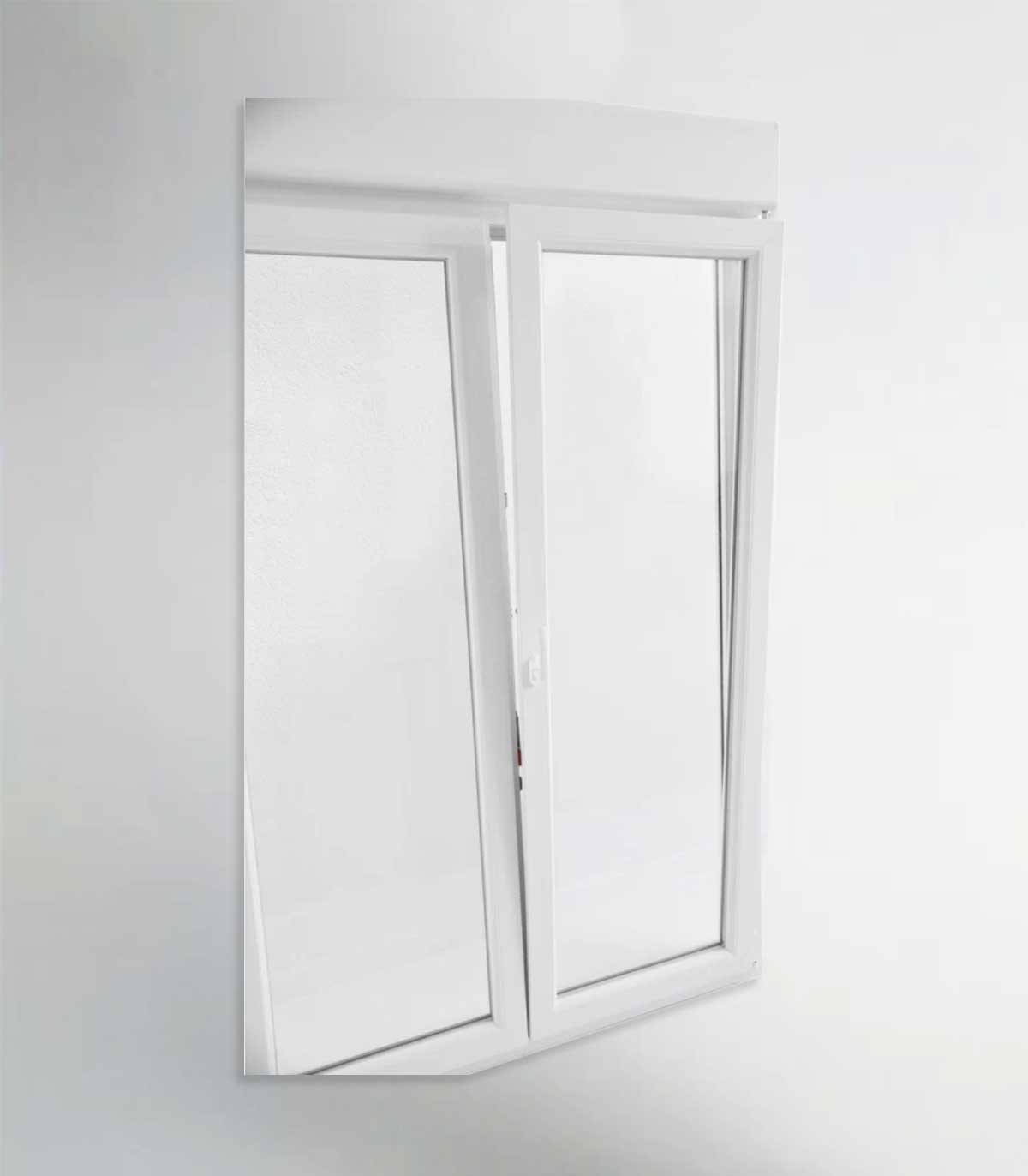 Porta Janela PVC Oscilobatente 200x218,5cm com Estore Vidro Duplo Aluplast