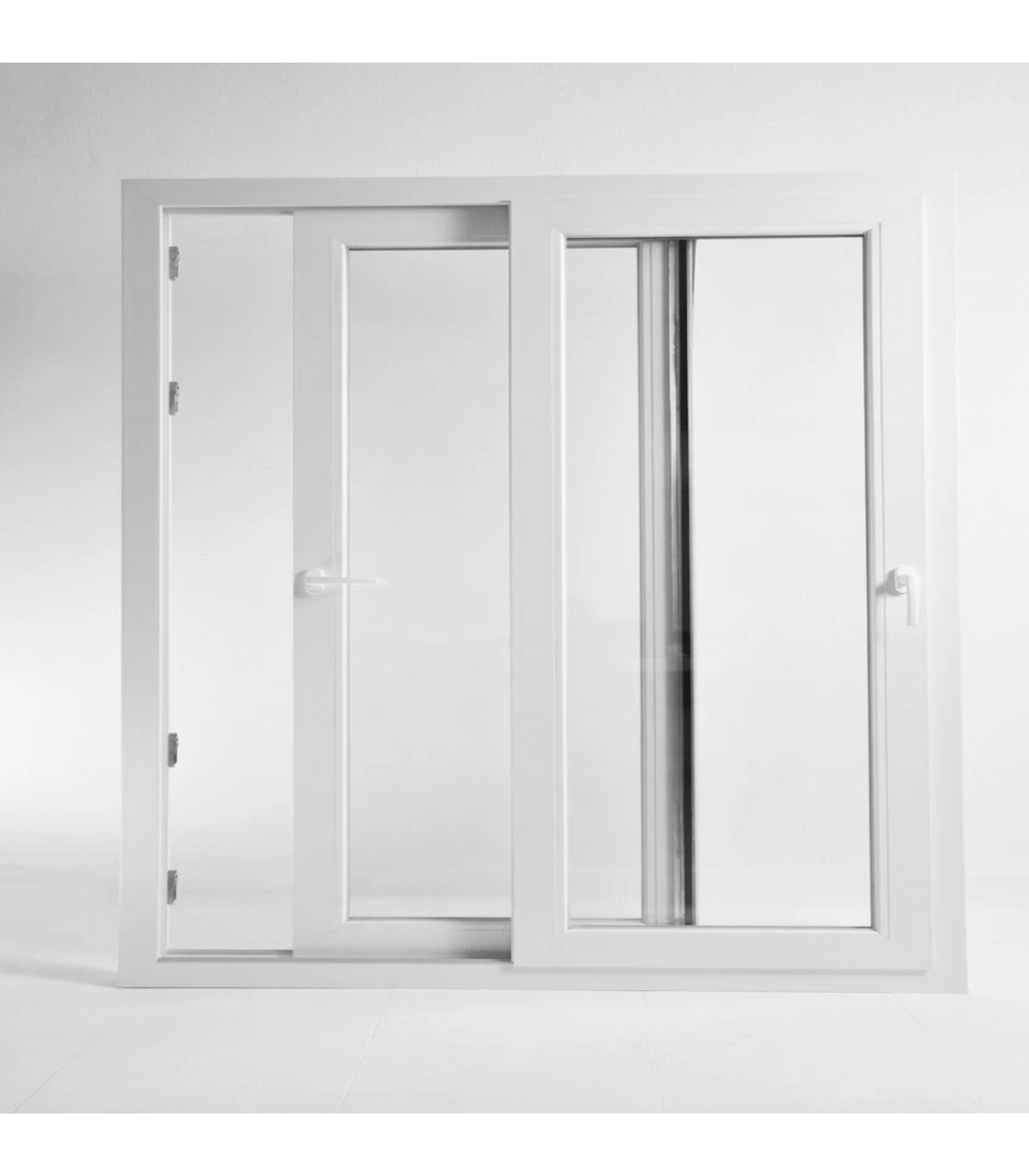 Porta Janela de Correr PVC 300x200cm Vidro Duplo Aluplast