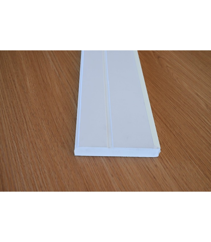 Rodapé PVC Expandido Branco 2200x100x15mm